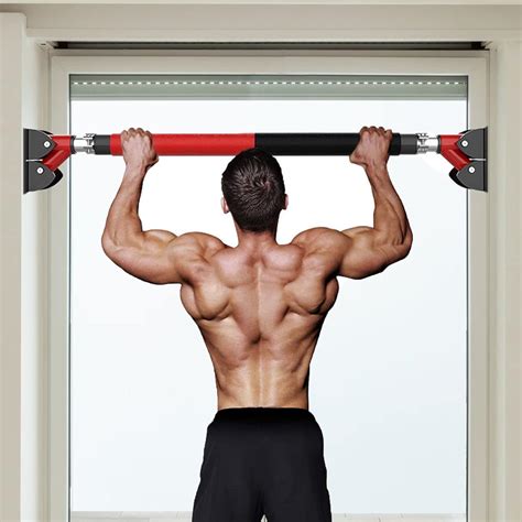 Pull Up Bar Door Frame Chin Up Bar Doorway Upper Body Workout Bar With Safety Locking Catch