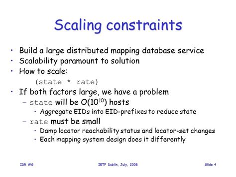 Idr Wg Ietf Dublin August 2008 Vince Fuller For The Lisp Crew Lisp