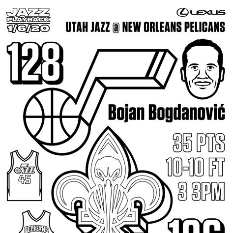 Utah Jazz Coloring Pages