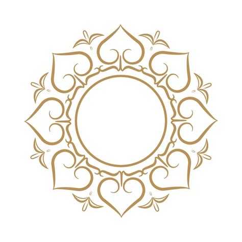 Premium Vector Circular Pattern Islamic Frame Ornament