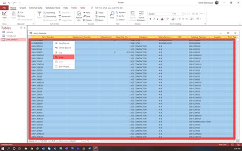 openutilities how to add parts data from mdb file data to existing