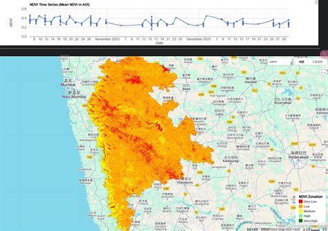 Gee图表：基于sentinel 2影像进行归一化植被指数（ndvi）的计算与分区可视化51cto博客ndvi归一化植被指数的意义