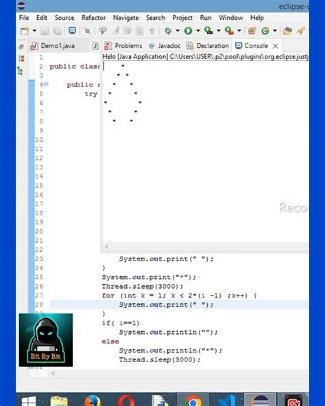 Diamond Pattern Using Loops And Thread Bit By Bit Shorts Youtube