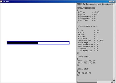 C 1bpp Monochromatic Bmp Stack Overflow