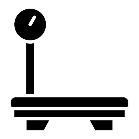 Vector Design Platform Scale Icon Style Premium Vector