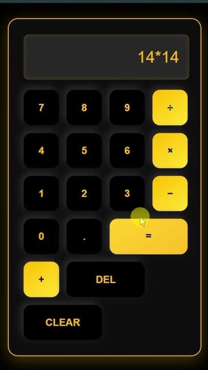 Calculator Create 🧮 Html Css Javascript Htmlcss Coding Html Css