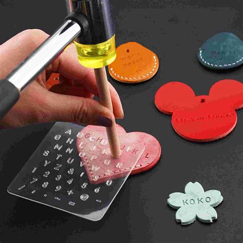 1 Set Lederen Alfabet Stempel Lederen Ambachten Ma Vicedeal