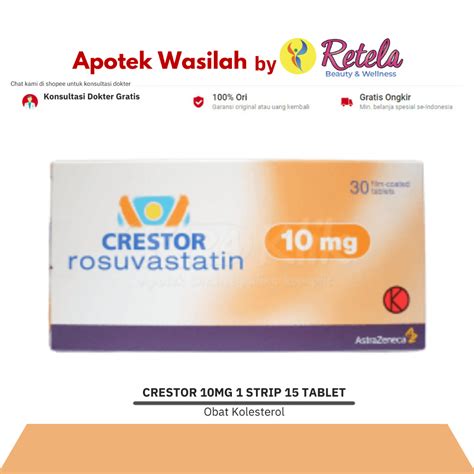 Jual Crestor 10mg 1 Strip 15 Tablet Shopee Indonesia