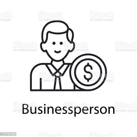 사업가 벡터 개요 아이콘 디자인 그림 흰색 배경 Eps 10 파일에 기타 기호 금융에 대한 스톡 벡터 아트 및 기타 이미지 금융 뮤지컬 극장 법 Istock
