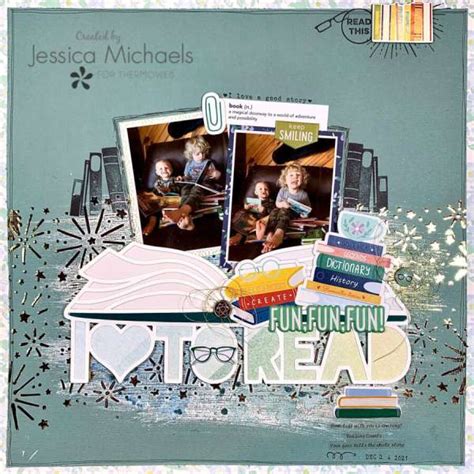 12 Scrapbook Layouts For Books And Reading Scrap Booking