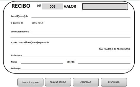 Modelos De Recibos Para Imprimir Modelo De Recibo Para Imprimir My XXX Hot Girl