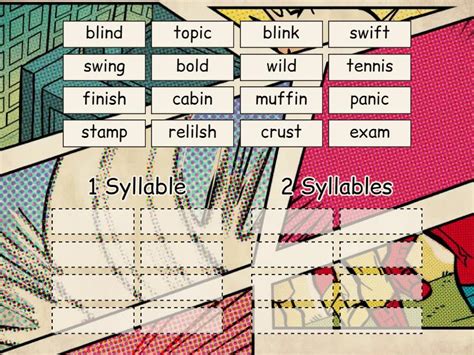 31 Syllable Sort Group Sort 31 Syllable Sort Group Sort