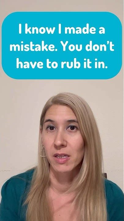 Learn English Phrasal Verbs 273 Rub In Shorts Youtube