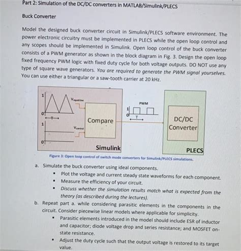 Solved Part 2 Simulation Of The Dc Dc Converters In