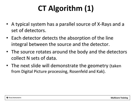 PPT Advanced CT Scan Machine Algorithms Processing System Considerations PowerPoint