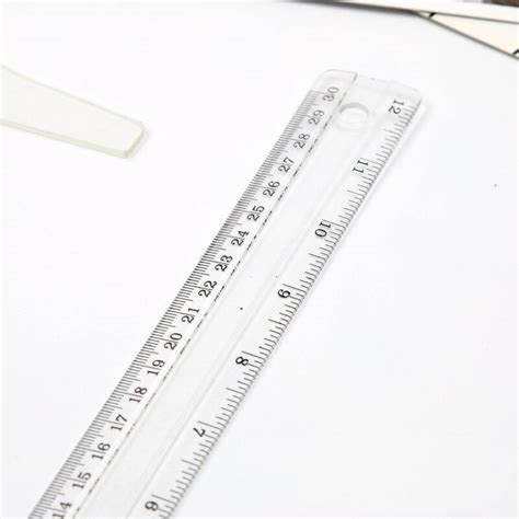 1pc 30cm 12 Plastic T Square Metric Ruler Cm Inch Grandado
