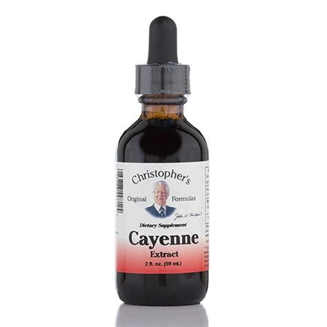 Cayenne Pepper Extract 40000 Hu 2 Oz By Dr Christophers Formulas Wish