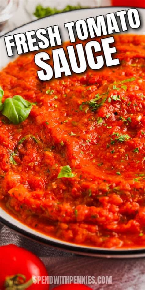 Easy Fresh Tomato Sauce Artofit