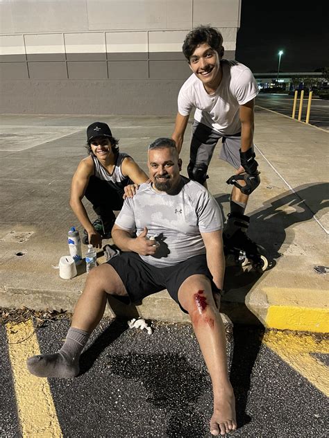 After A Very Brief Night Session My Dad Took His First Spill In Years