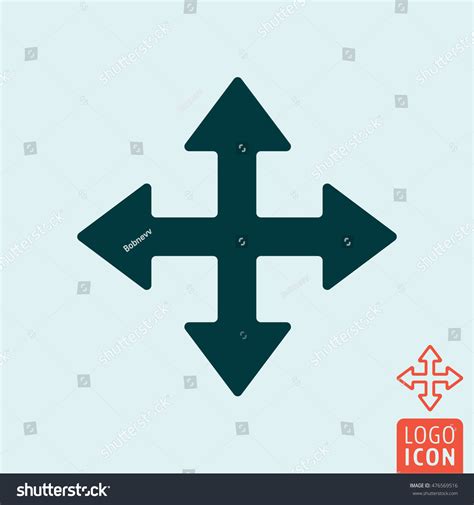 Cursor Icon Extend Resize Enlarge Cursor Stock Vector Royalty Free 476569516 Shutterstock