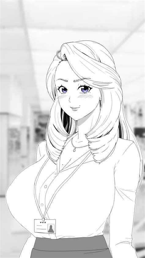 Rule 34 1girls Aya Takabishi Big Breasts Black And White Blush