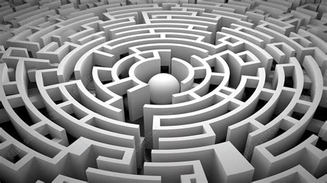 Abandoned Circular Maze Conceptualizing Problems And Hindrances In 3d