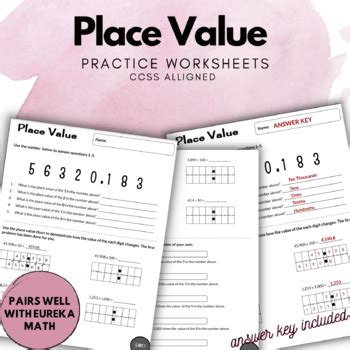 Place Value Practice By Miss Murray S Materials TPT