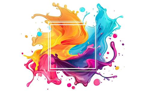 Vector Illustration Of Colorful Square Splash With A Modern Aesthetic Premium Ai Generated Image