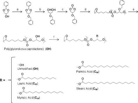 figure 1 from functionalized hydrophobic poly glycerol co ε caprolactone depots for controlled