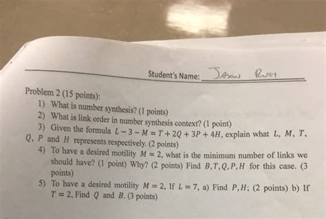 Solved What Is Number Synthesis What Is Link Order In