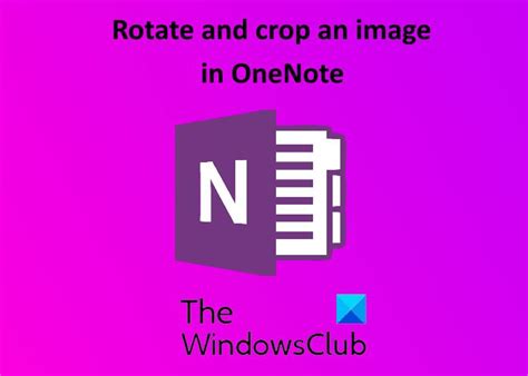 How To Rotate And Crop A Picture In Microsoft OneNote One Note Microsoft Rotating Insert Image