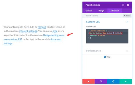 How To Apply Alternative Text Underlining Styles In Divi
