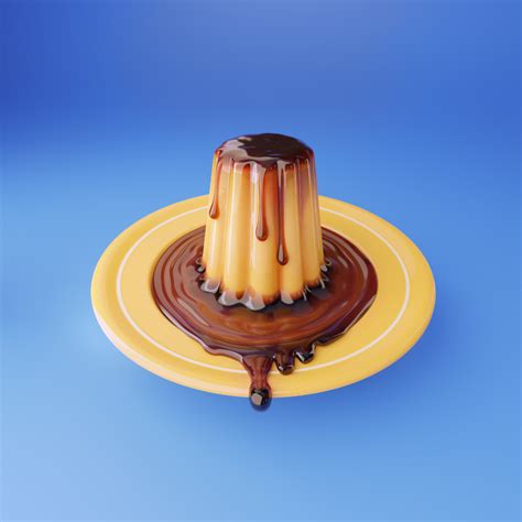 Custard Pudding Illustration Behance