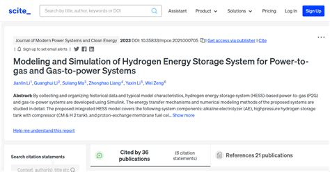 Modeling And Simulation Of Hydrogen Energy Storage System For Power To Gas And Gas To Power Systems