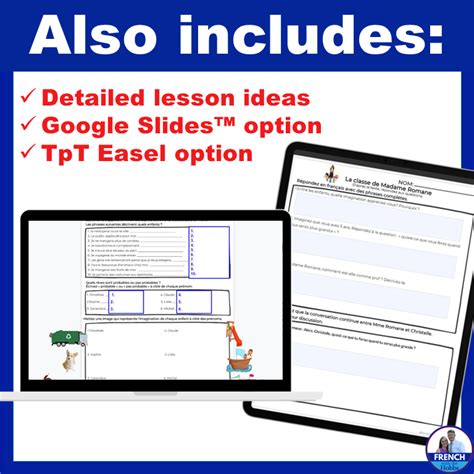 French Future Tense Reading Comprehension And Questions Futur Simple