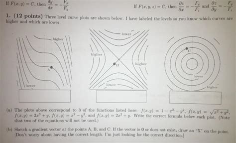 solved if f x y c then dxdy −fyfx if f x y z c then