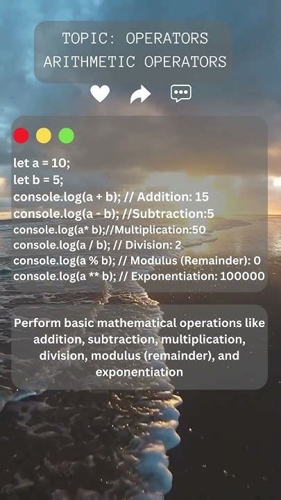 Master Javascript Arithmetic Operators In Minutes 🚀 From Basics To Advanced 🧠javascript