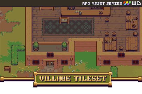 Rpg Village Tileset By Pita