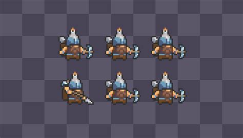 2d Pixel Art Dwarf Miner Sprites By Elthens Pixel Art Shop
