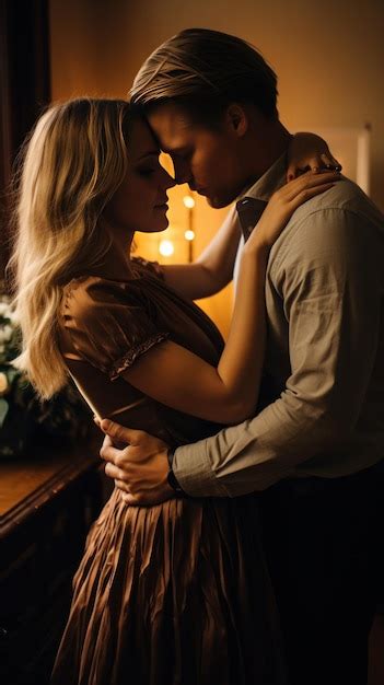 Premium Photo Romantic Slow Dance With Intimate Embrace