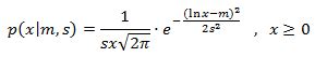 Lognormal Distribution C Reference