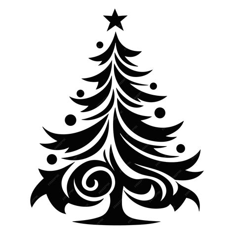 Premium Vector Christmas Tree Vector Illustration