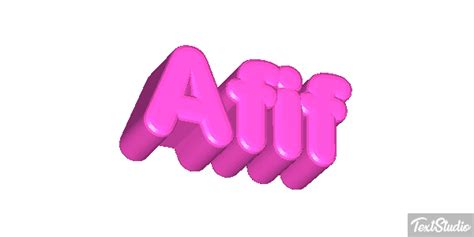 Afif Name Animated  Logo Designs