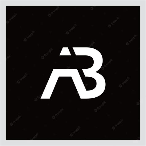 Premium Vector Logo Initials Letter Ab Vector Illustration