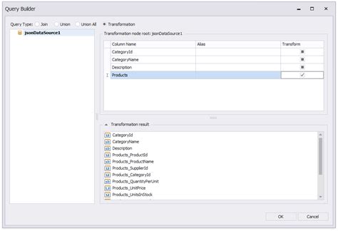 Bind A Report To A Transformation Based Data Source Net Reporting Tools Devexpress