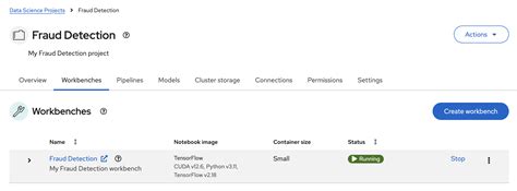 Chapter 3 Creating A Workbench And A Notebook Openshift Ai Tutorial Fraud Detection Example