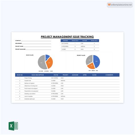 Free Issue Tracking And Log Templates For Excel