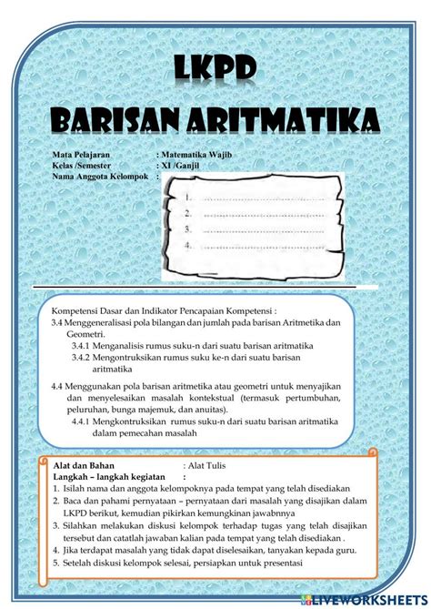 Arithmatic Sequence 2134275 Robiatul Fitriyah