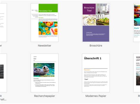 Word Diverse Vorlagen Für Schule Office lernen AA