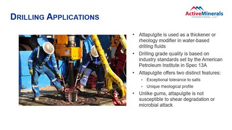 Attapulgite Supply And Oilfield Applications Active Minerals